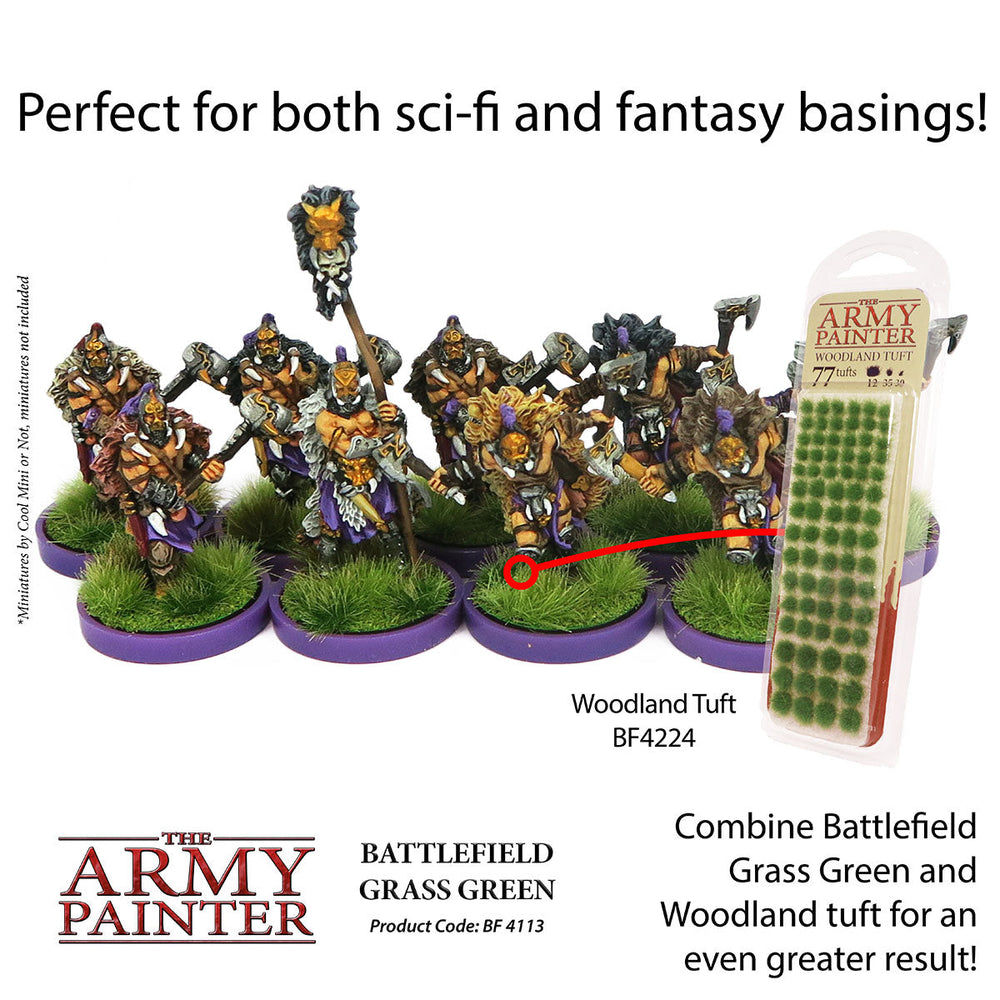 Battlefield Basing: Grass Green - Super realistic basing - Buy here.