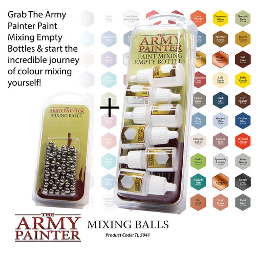 100 Mixing Balls ready for paint bottles - 100% stainless steel.