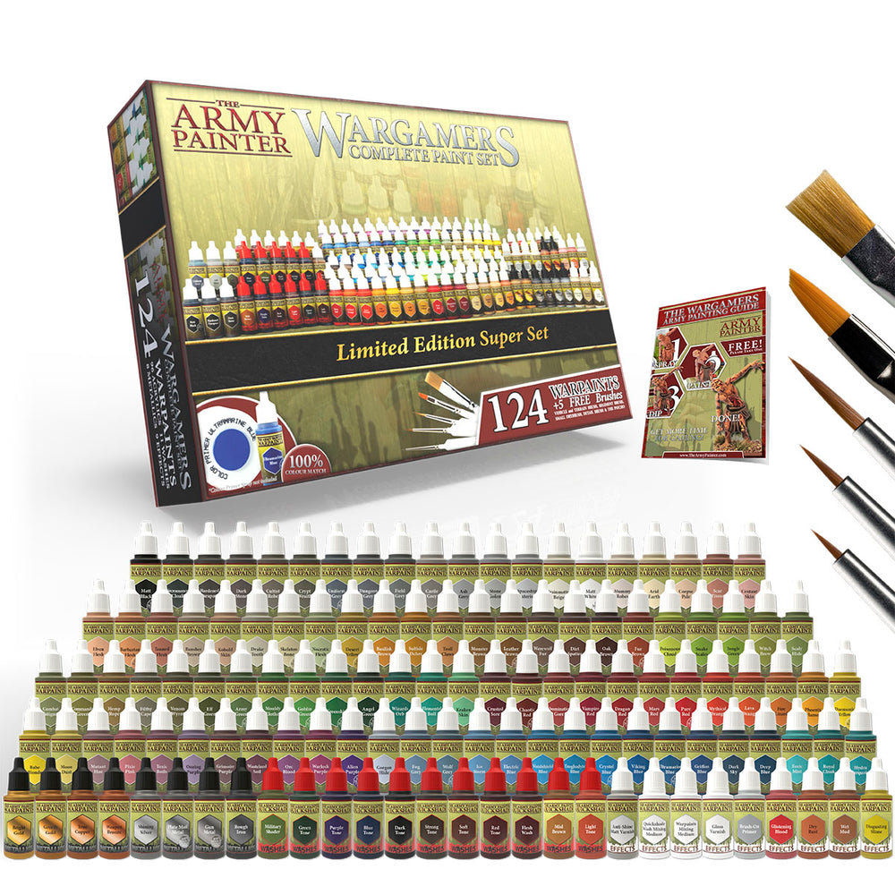 Complete Paint Set: 124 warpaints + 5 brushes - The Army Painter