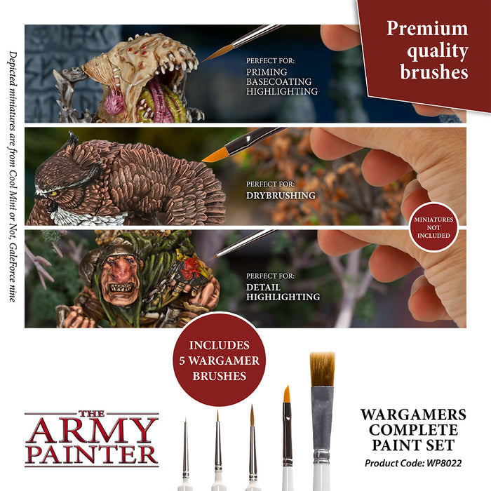 Complete Paint Set: 124 warpaints + 5 brushes - The Army Painter