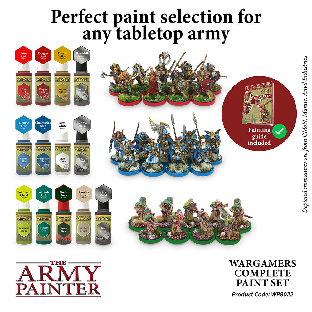 Complete Paint Set: 124 warpaints + 5 brushes - The Army Painter