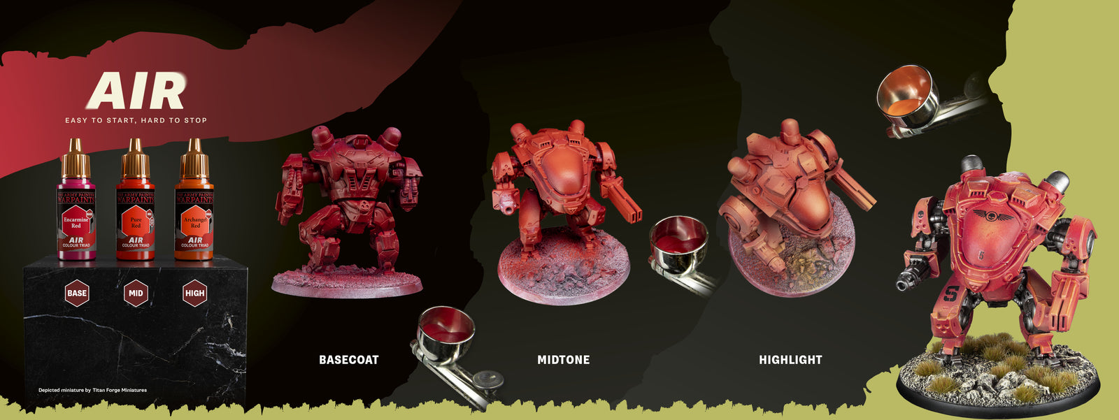 Our full Airbrush paint collection for miniatures - The Army Painter
